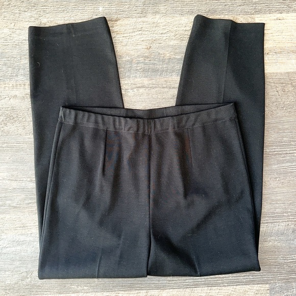 Ming Wang | Pants & Jumpsuits | Ming Wang Black Knit Straight Leg ...